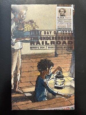 2024 The Underground Railroad FDC Hand Craft Storybook Cachet | eBay