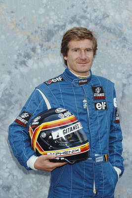Thierry Boutsen Of Belgium Driver Of The Ligier Gitanes Old F1 Racing ...