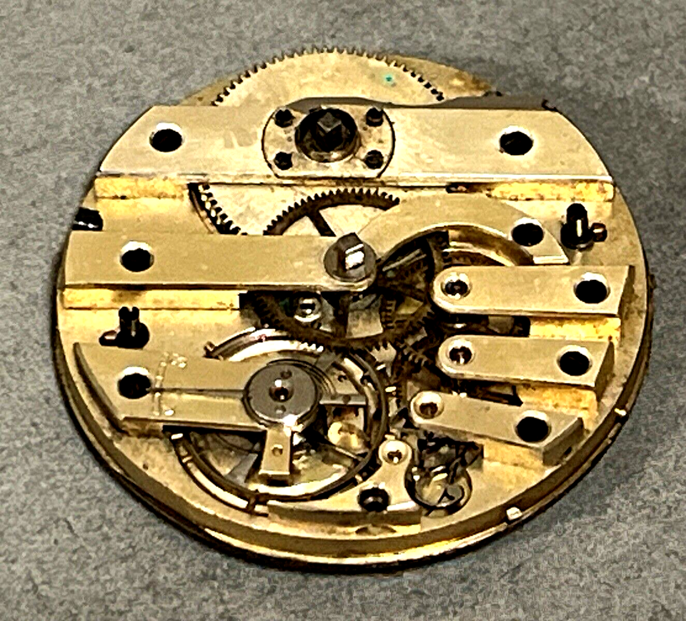 Rare Vintage Key Wind Key Set Pocket Watch Movement -- For Parts | eBay