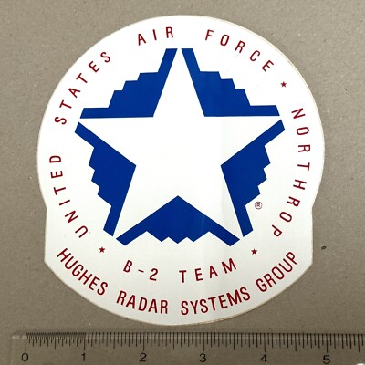 US Air Force Northrop B-2 Bomber Team STICKER 5" Hughes Radar USAF ...