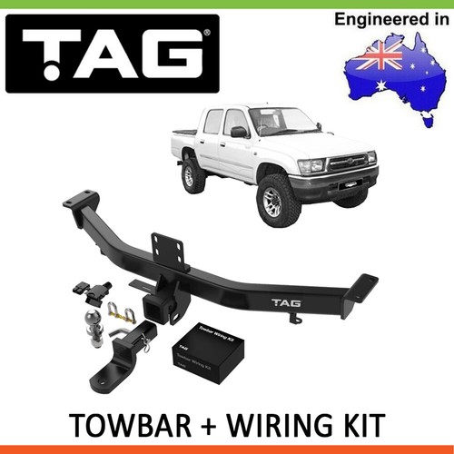 TAG Heavy Duty Towbar & Wiring Kit To Suit TOYOTA HILUX YN65R 2.0L UTE ...