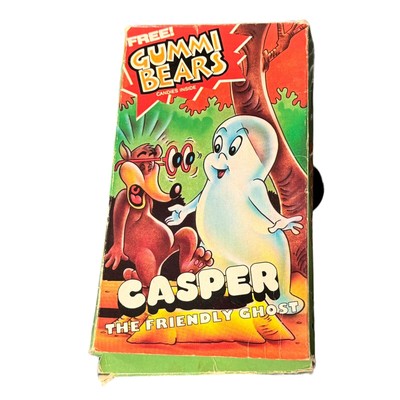 Casper The Friendly Ghost VHS Gummy Bears Box Only 1990 Star Classics ...