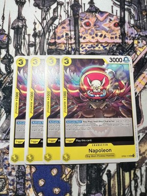 One Piece TCG Napoleon OP03-117 UC Play Set (x4 Cards) | eBay Australia