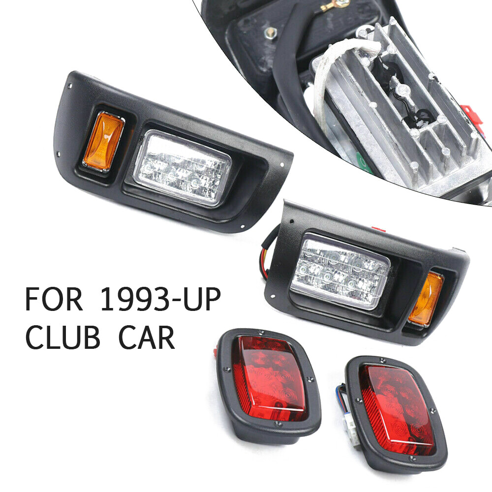 For Club Car DS Golf Cart LED Headlight & Tail Light Taillight Kit 1993 ...