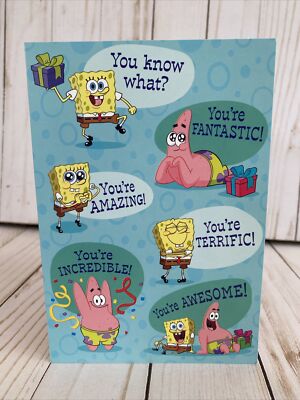 Spongebob Birthday Cards Printable