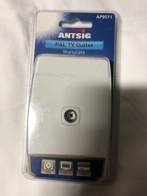 ANTSIG PAL TV Outlet Wallplate AP9511 BNIP | eBay Australia