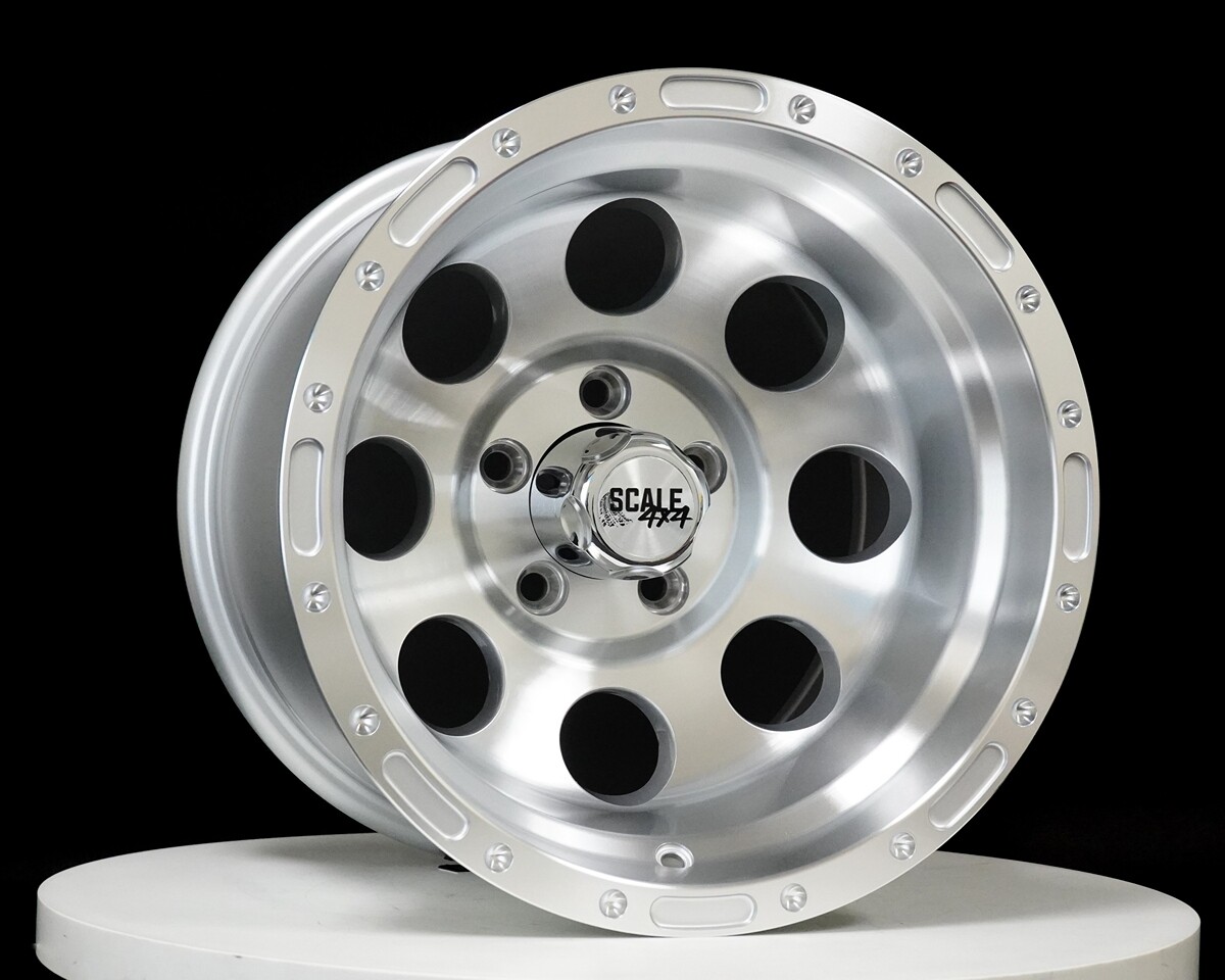 15x10 -46 Scale 4x4 S52 5x114.3 Silver w/Machined Face Wheels (Set of 4 ...