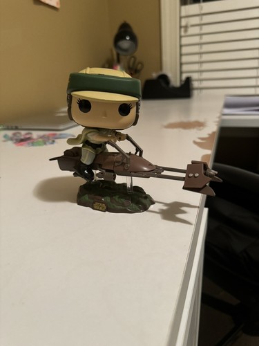 Princess Leia With Speeder Bike Funko Pop #228 Star Wars LOOSE | eBay