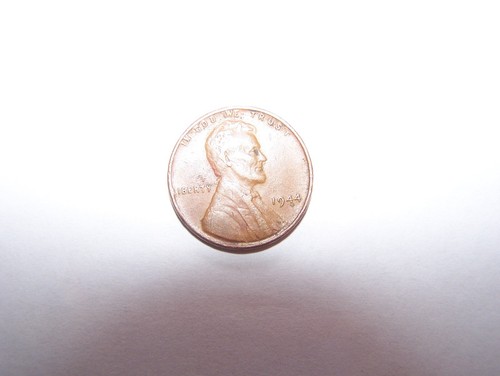 1944 RARE WHEAT PENNY NO MINT MARK L RIM ERROR WWII PENNY ONE CENT COIN ...