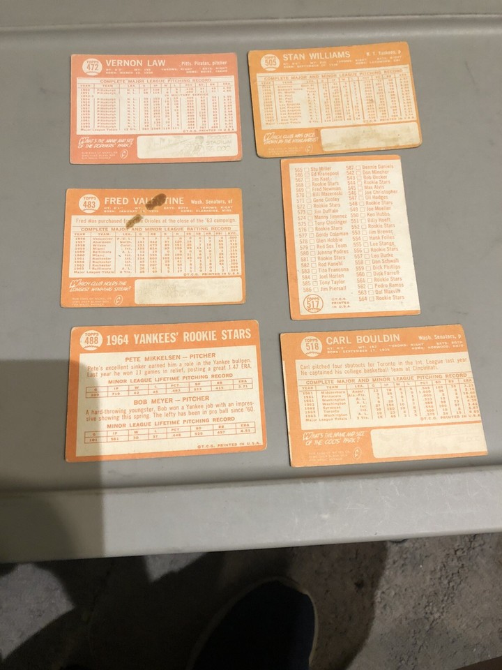 1960-1967 Topps High Number Lot-53 Different-Minor Stars-Lower Grade | eBay