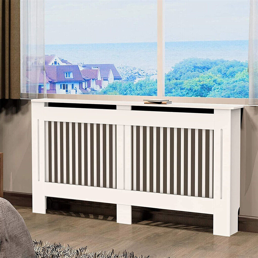 Extra Tall Radiator Cover 92cm Height MDF Cabinet Grill Shelf Furniture ...