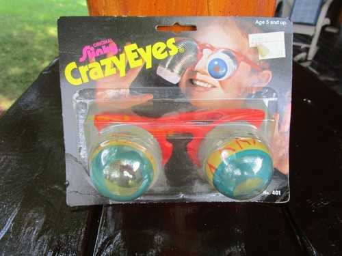 Vintage Original Red Slinky Crazy Eyes - Googly Eye Item No. 401 -NIP ...