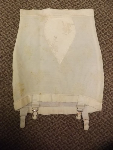 Velvet Floral Vtg 50s 60s NEW NOS Open Bottom Girdle with Garter Belts ...