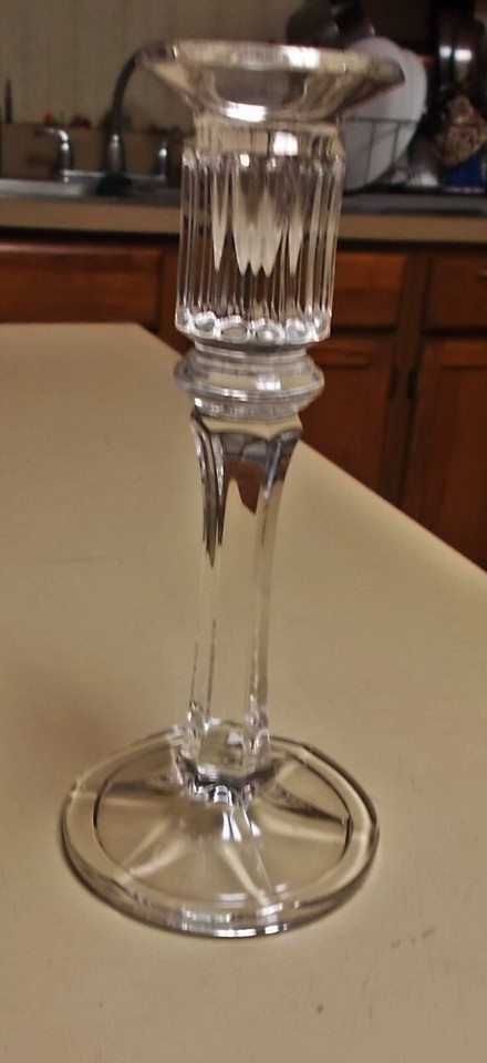 GORHAM LEAD CRYSTAL GLASS CANDLE STICKS HOLDERS CRYSTALITES COLLECTION ...