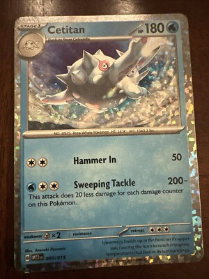 Pokémon TCG Cetitan Scarlet & Violet Base Set 060/198 Reverse Holo ...