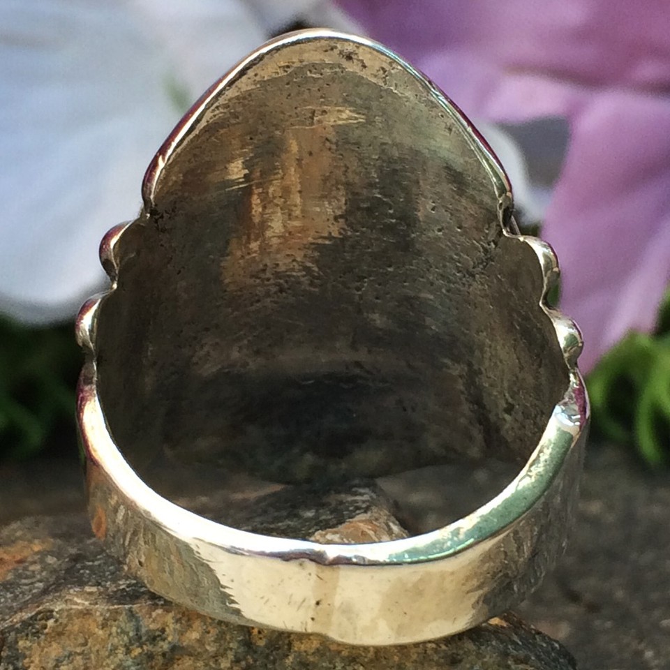 GORGEOUS NATIVE AMERICAN NAVAJO BISBEE TURQUOISE IN QUARTZ STERLING ...