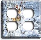 NATIVE AMERICAN INDIAN CHIEF WHITE HORSE WINTER LIGHT SWITCH OUTLET ...