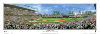 Chicago Cubs WRIGLEY FIELD PERFECT AFTERNOON MLB Baseball Panoramic ...