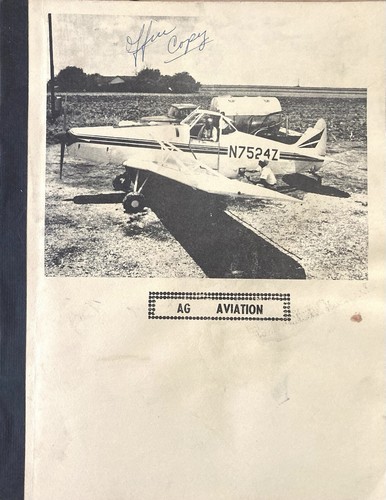 Ag Aviation Study Guide by Miles E Gibson 1969 Paperback | eBay