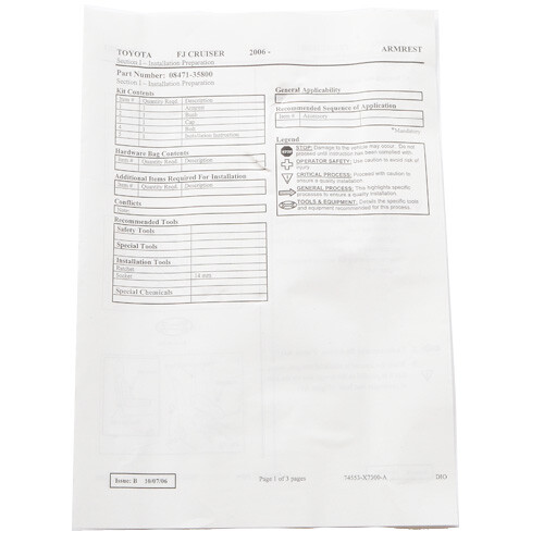 NEW OEM TOYOTA FJ CRUISER 2007-2012 PASSENGER SIDE ARM REST DARK ...