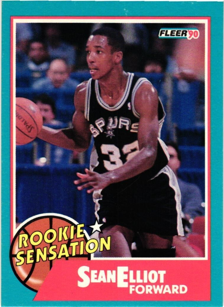 1990-91 FLEER ROOKIE SENSATION SEAN ELLIOT ROOKIE RC #2 OF 10 $0.99 ...