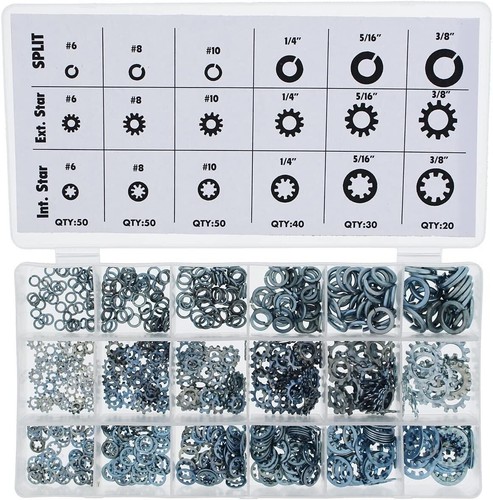 720 Piece C & Star Type Washer Assortment Set Washers Fasteners Grab ...