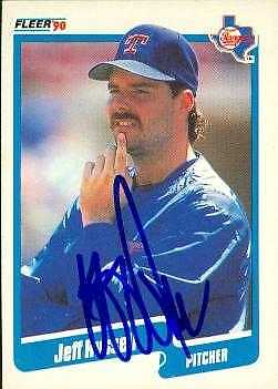 Jeff Russell autographed Baseball Card (Texas Rangers) 1990 Fleer #312 ...