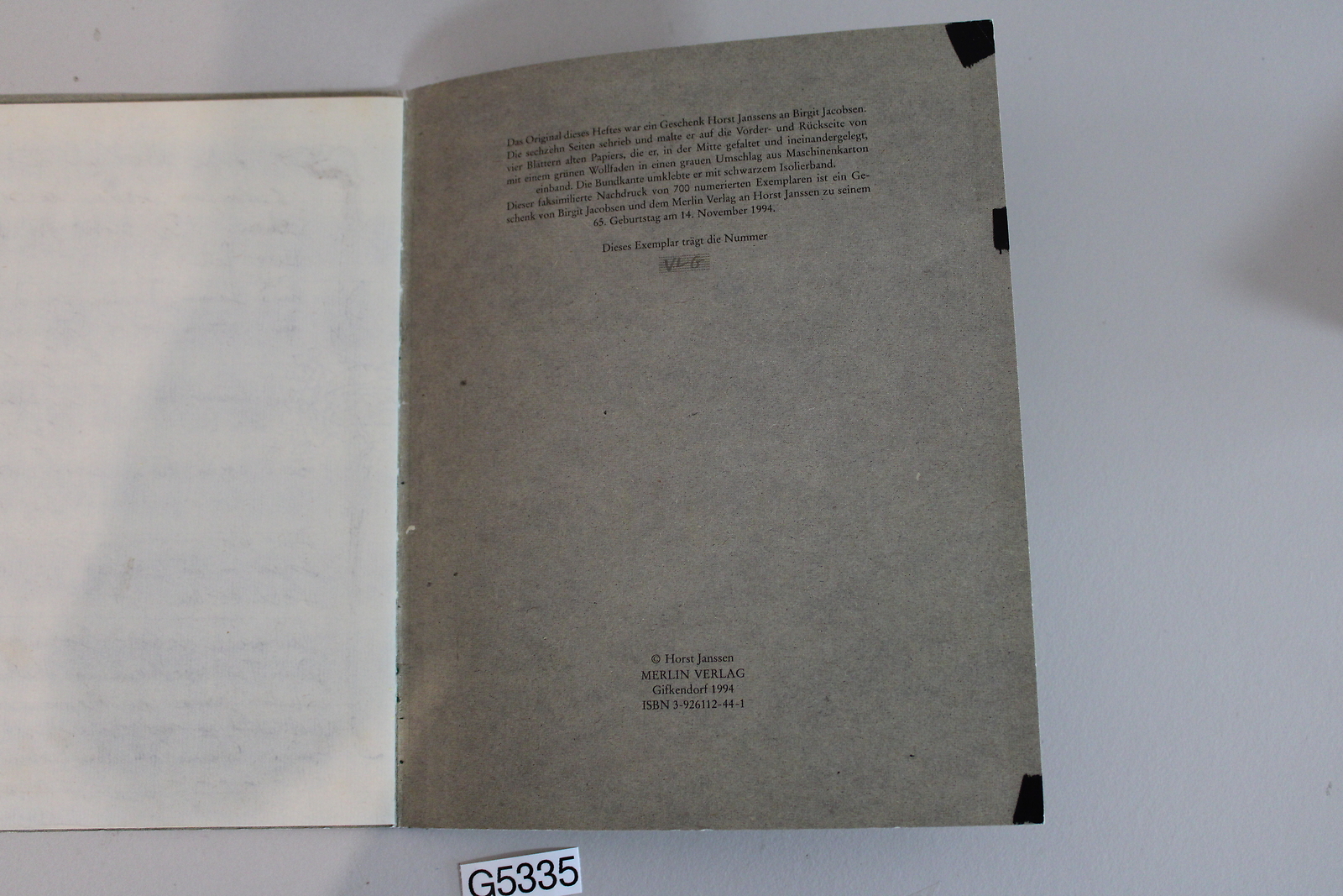 Horst Janssen - Brief an Birgit Jacobsen (G5335-R40) | eBay.de