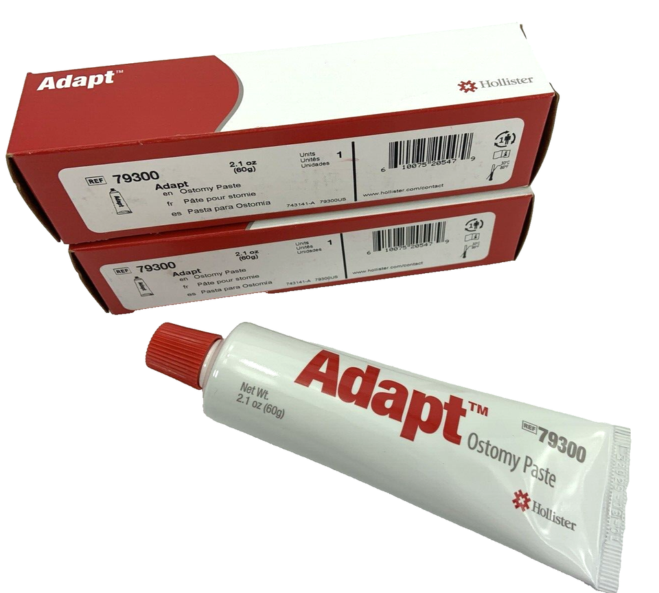 3 TUBES Hollister 79300 Adapt Ostomy paste 2.1oz. Exp. 26-2030 | eBay