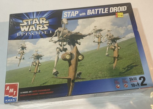 Vintage AMT Star Wars Episode I STAP with Battle Droid Model Kit 30124 ...
