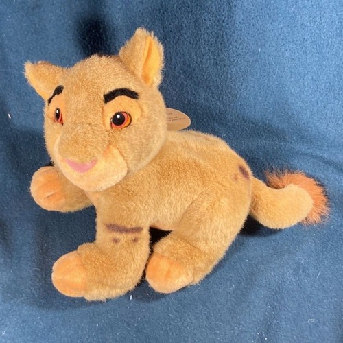 Infant Simba Cub Plush Toy Lion King 90s Disney Store Sitting Vintage w ...