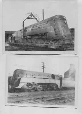 2 Vintage Chicago IL CNW Northwestern Railroad Engines #620 ES & ? 5x7 ...