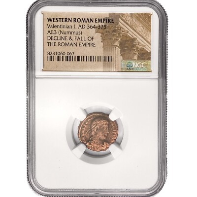 Western Roman Empire, Valentinian I, AD 364-375, Nummus, NGC Ancient ...