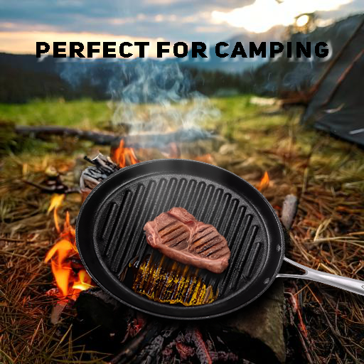 Onyx 12-Inch Grill Pan Coated with Teflon Platinum Non-Stick Coating ...