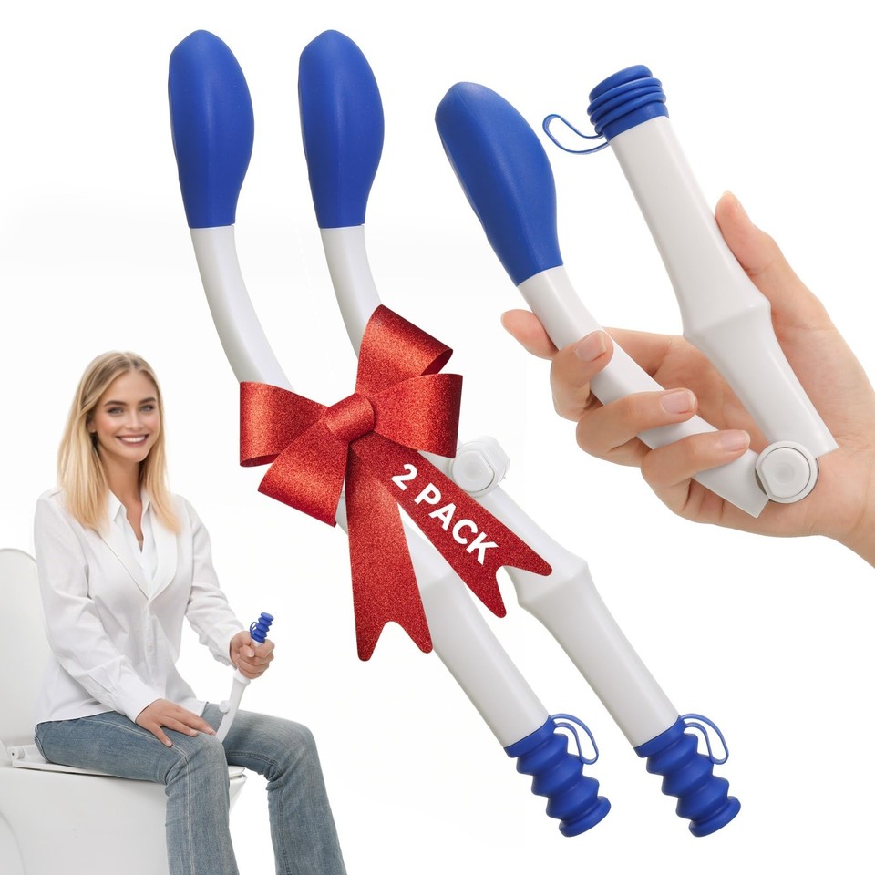 Foldable Toilet Aid Wipe Wand (2 Pack) - Comfort Self Tissue Aids for ...
