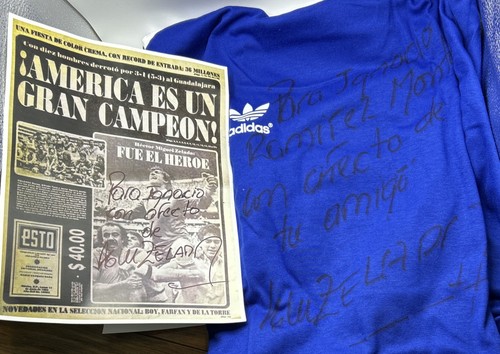 Héctor Miguel Zelada Signed Autograph Autographed Club America ...