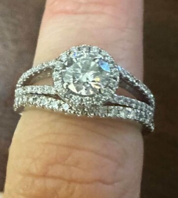 18 Karat Engagement Ring Set | eBay