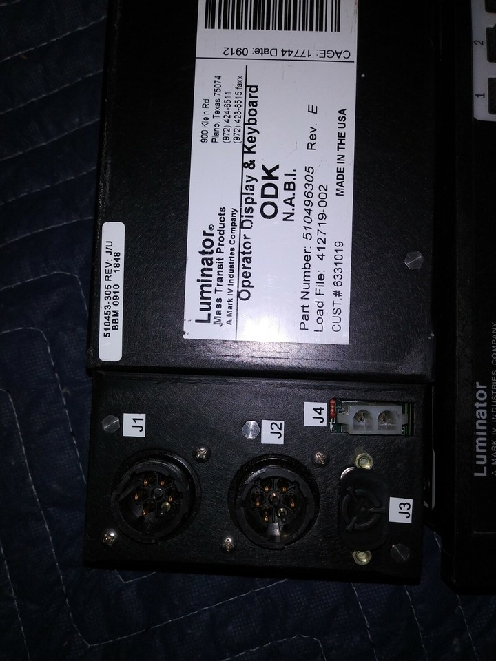 Luminator Operator Display and Keyboard #510496001 **NEW** | eBay