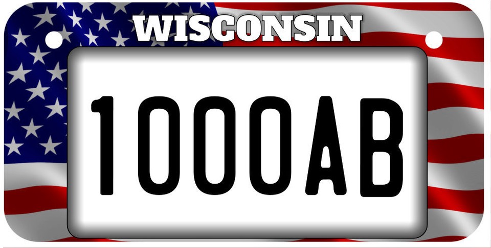 5"X10" UTV/ATV license Plate, Wisconsin USA Style License Plate | eBay