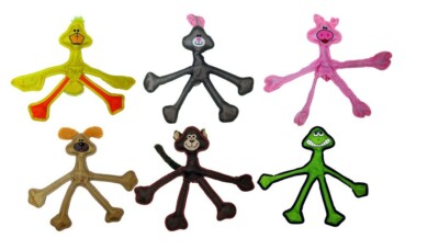 Multipet Skele-Ropes Frog Assorted Dog Toy, 15 in (Each Sold Separately ...