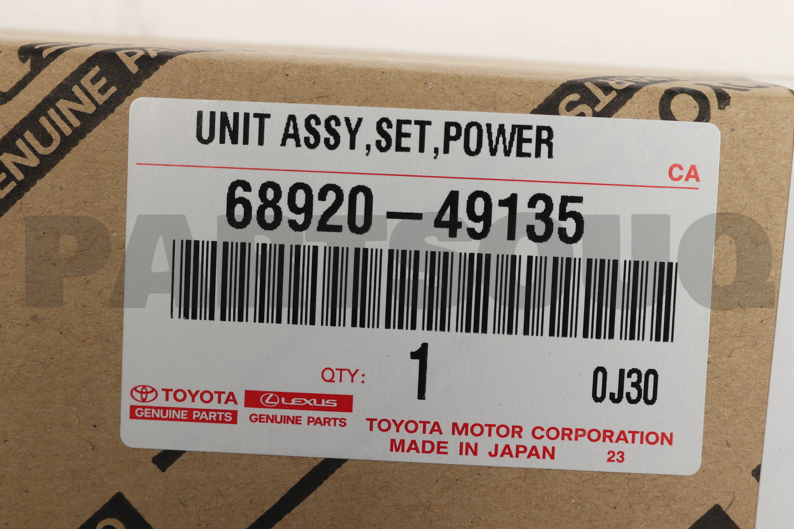 6892049135 Genuine Toyota UNIT ASSY, POWER 68920-49135 | eBay