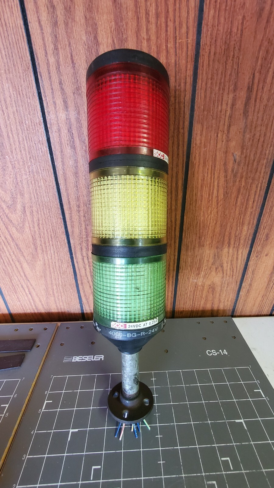 SCC LED Stack Light, 4000-BG-R-24V / 24VDC AT 0.25A | eBay