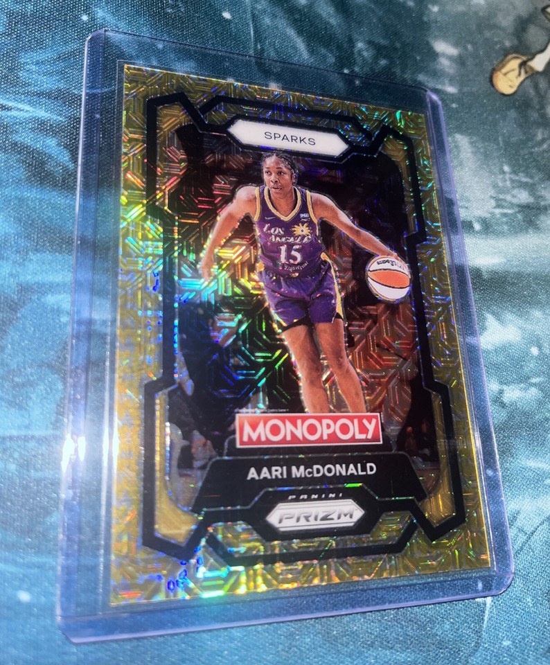 2024 Prizm WNBA Monopoly Aari McDonald GOLD MILLIONAIRE SHIMMER /500 | eBay