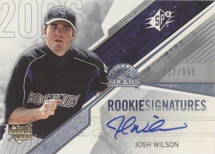 2006 SPx - Rookie Signatures Josh Wilson #111 /999 (AU) for sale online ...