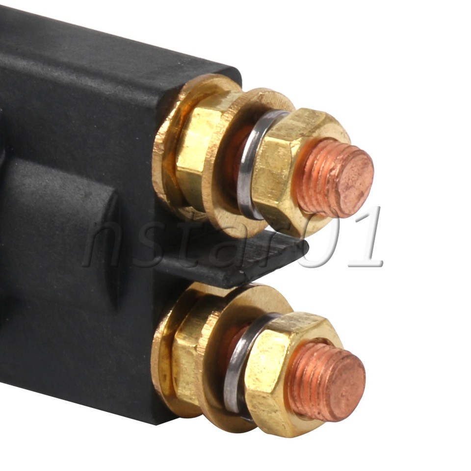 High Current Continuous Starter Relay 12V 500A for Car w/ Screw Yellow ...