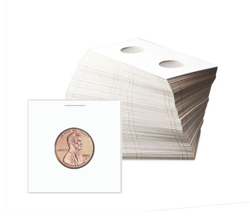 (100) BCW Penny Paper Flips 2x2 Coin Holders Archival Safe Mylar ...