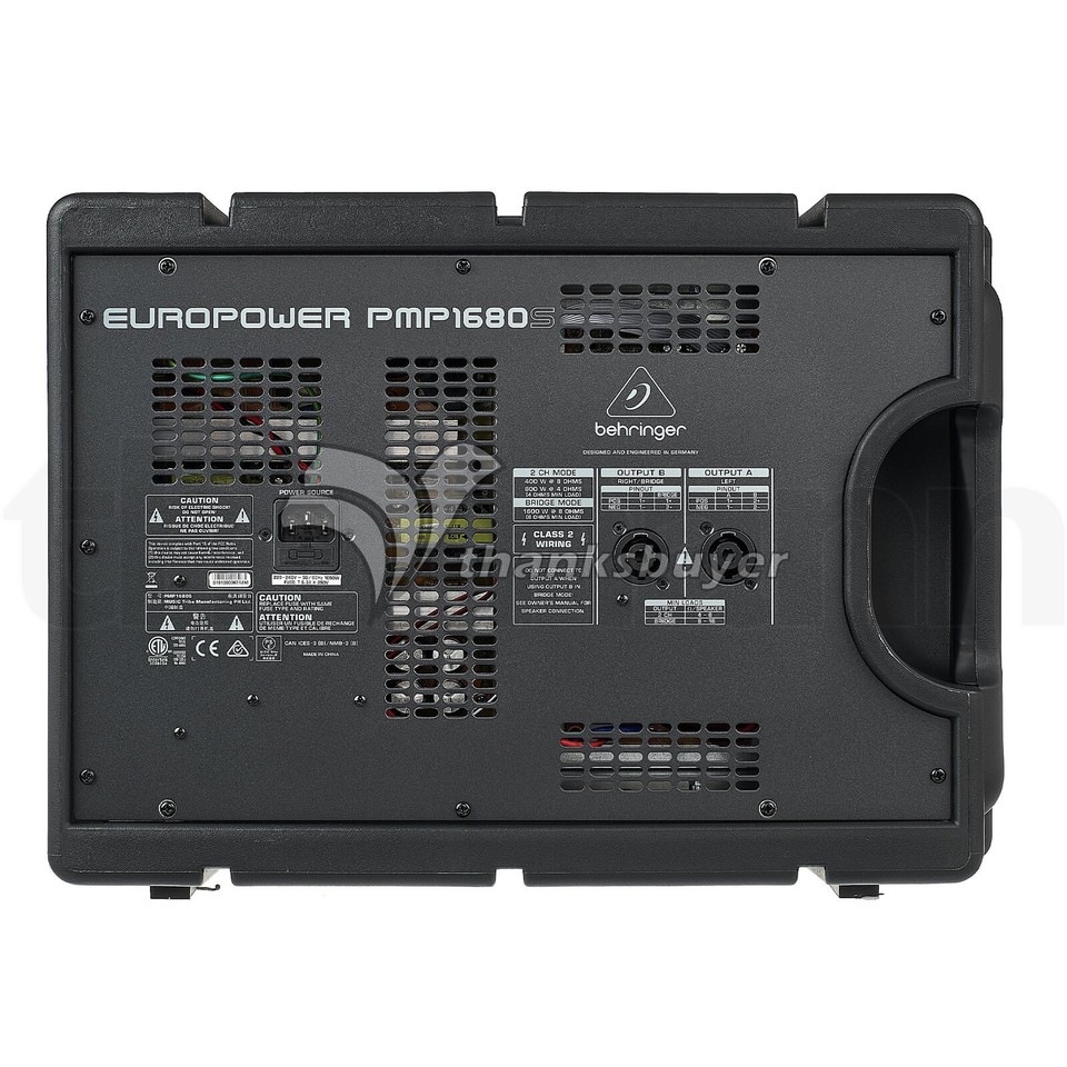 PMP1680S 1600W 10-Ch Powered Mixer Original Mixing Console w/ Dual ...