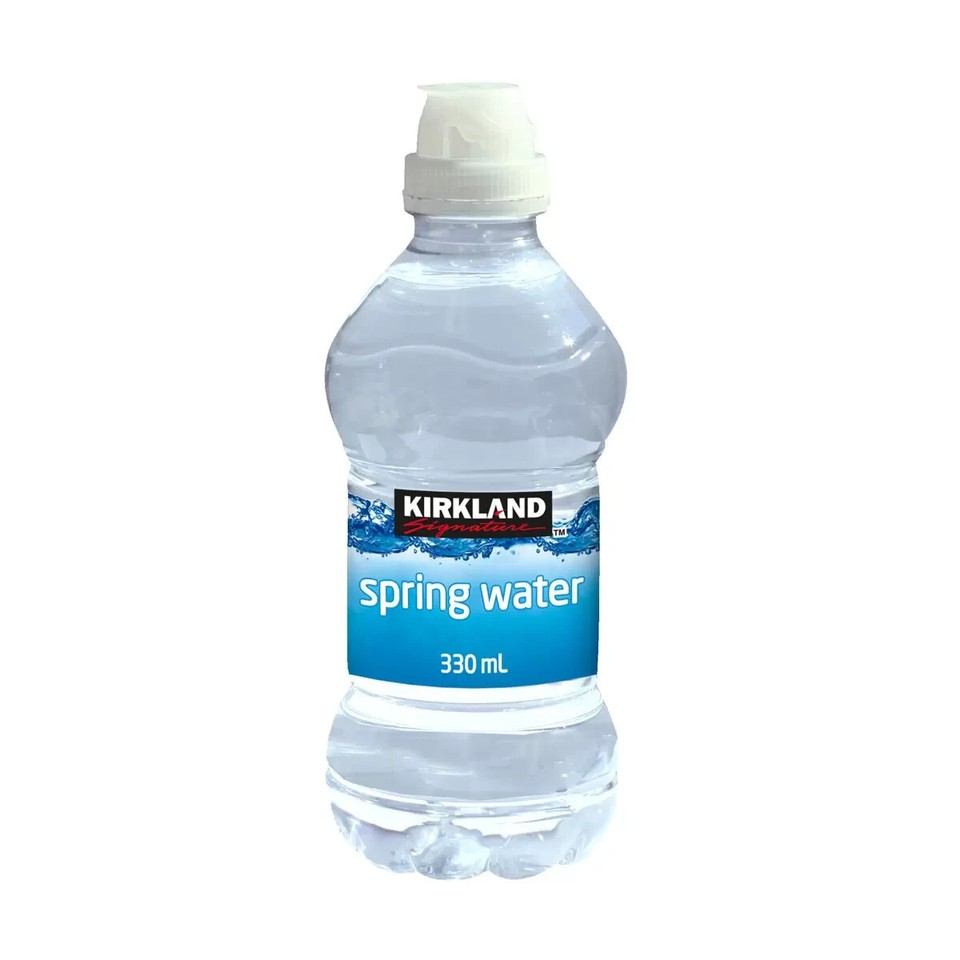 Kirkland Signature Natural Spring Water Sports Cap Lid Bottles 40 x ...