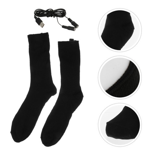 1 Pair Intelligent Heated Stocking Practical Cotton Heating Sock (No ...
