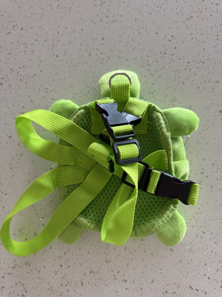 Cute TURTLE S-M Dog Puppy Backpack Harness Zipper Treat Bag Walking ...